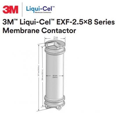 3M Liqui-Cel EXF-2.5x8 Series Membrane Contactor | 全律科技有限公司